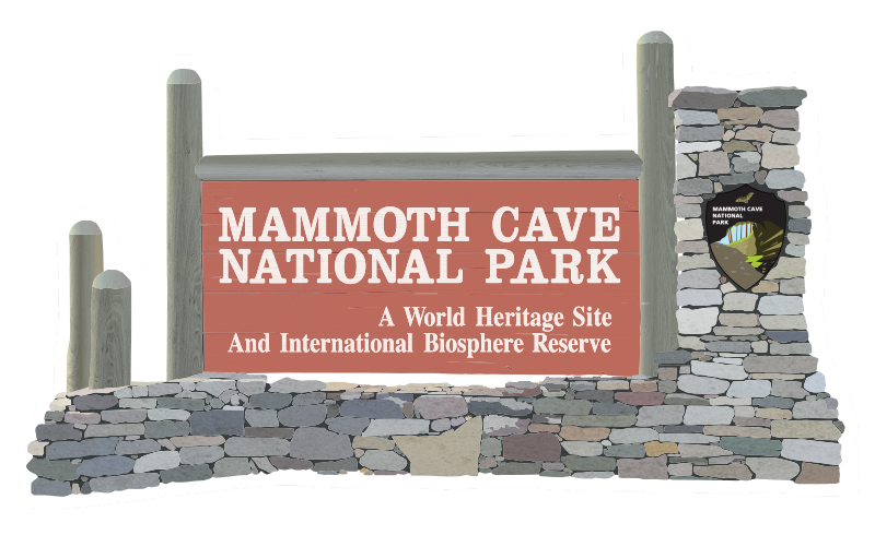 Mammoth Cave Entrance Sign – My Travel Stickers