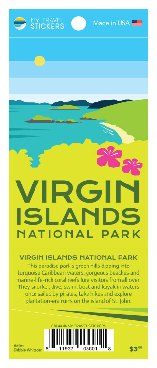 Virgin Islands National Park Color Block Sticker Set – My Travel Stickers